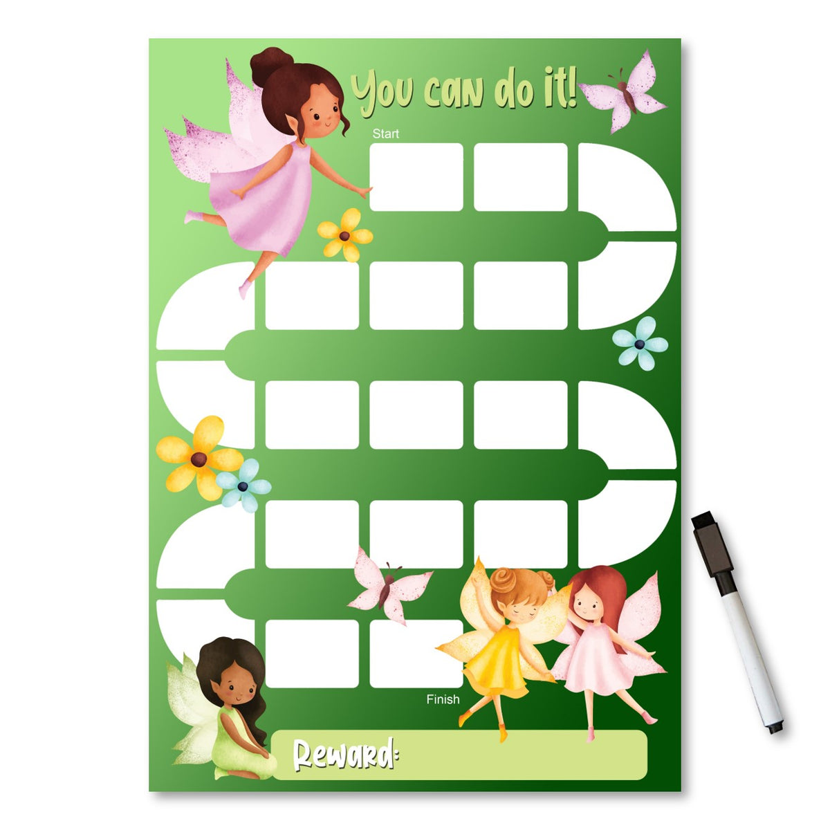 Kids Reward / Chore Chart (Fairies) – Canvas & More