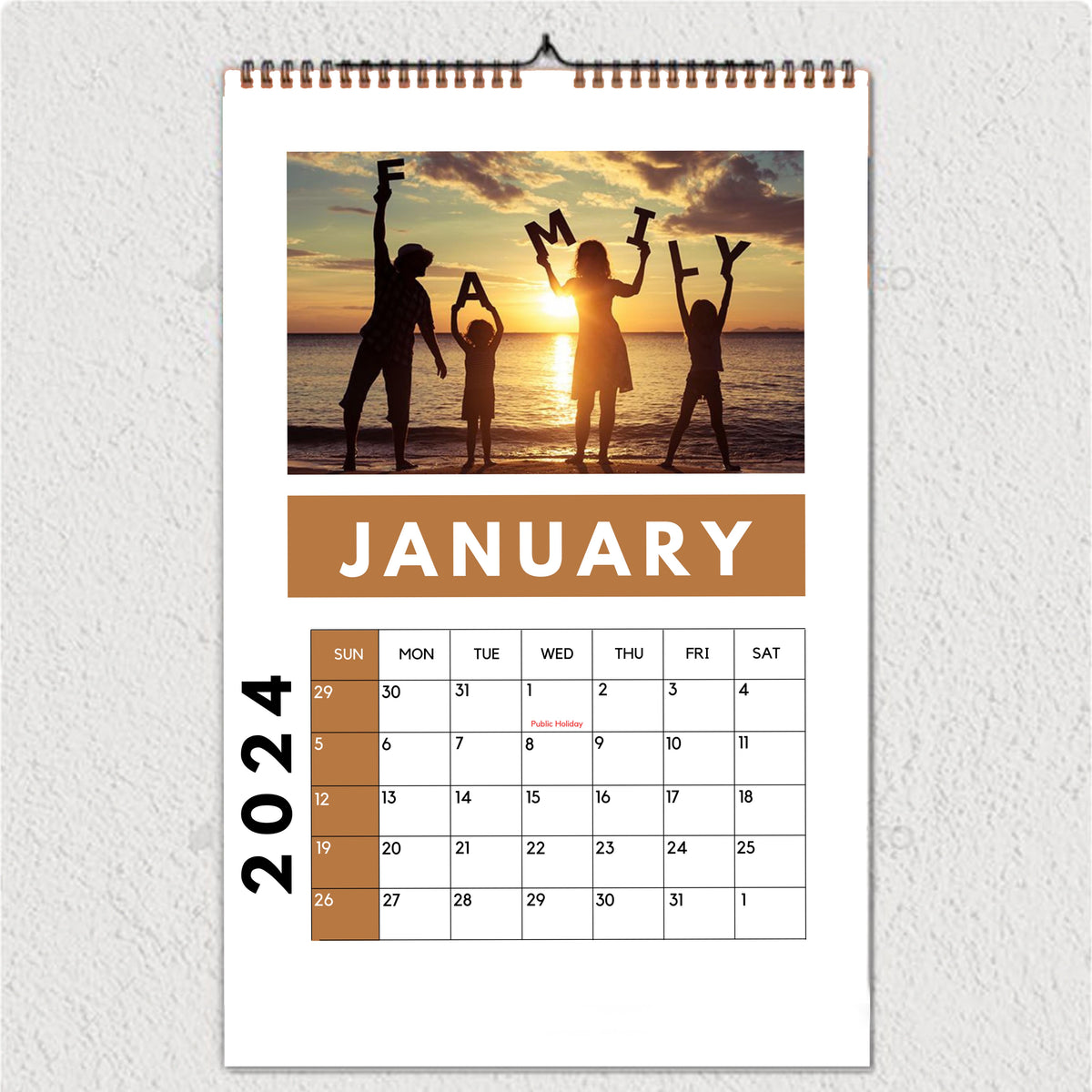 Personalised Photo Wall Flip Calendar - A3 Size – Canvas & More
