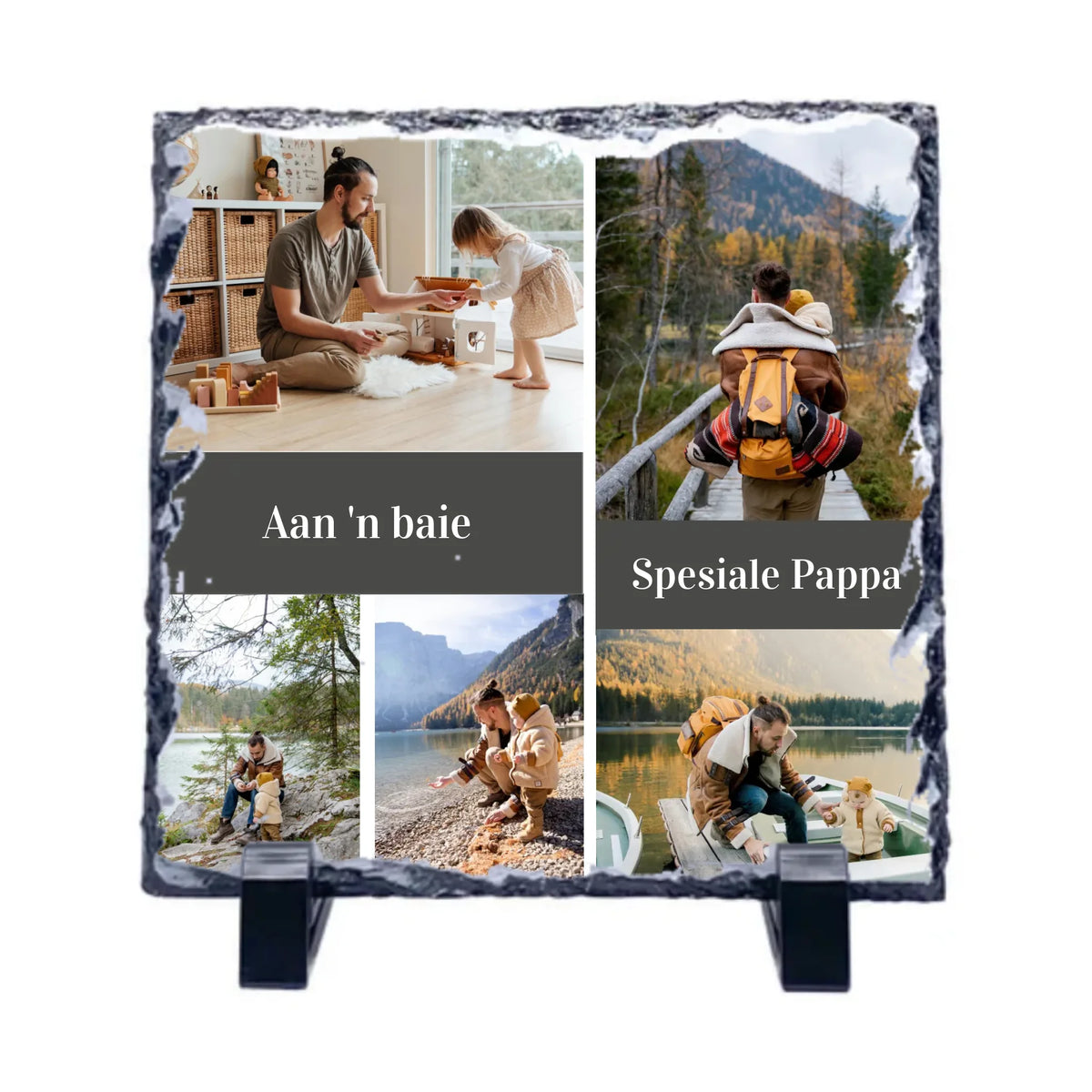 Slate Stone Photo Display Stand - Pappa Collage (various sizes ...
