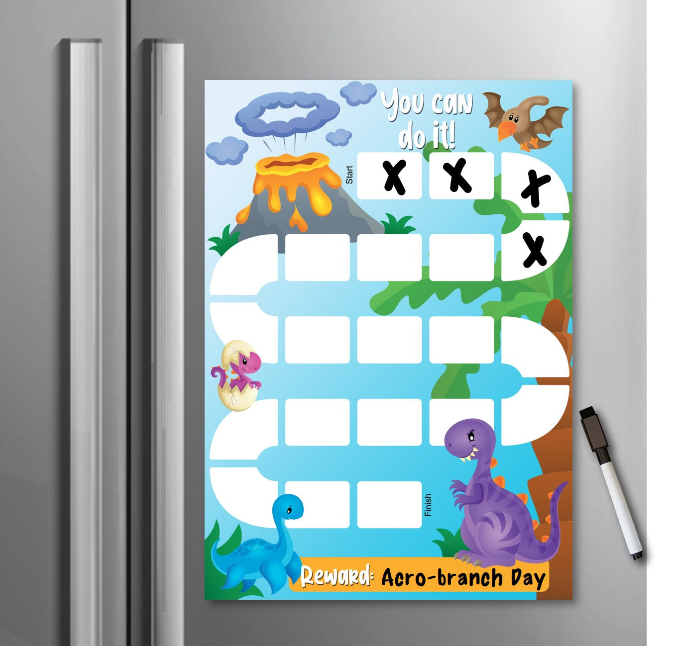 Kids Reward / Chore Chart (Dinosaurs) – Canvas & More