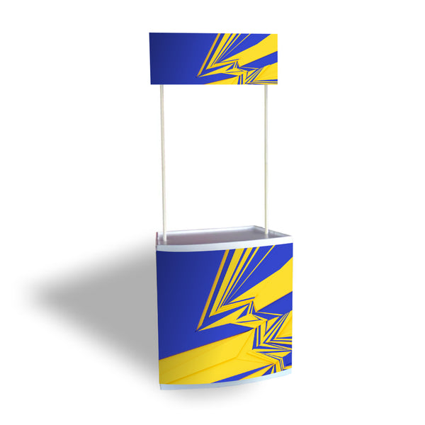 Kiosk Counter with ABS Header & Carry Bag (Vinyl Print) – Canvas & More