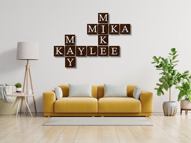 Scrabble Name Canvas Wall Art – Canvas & More
