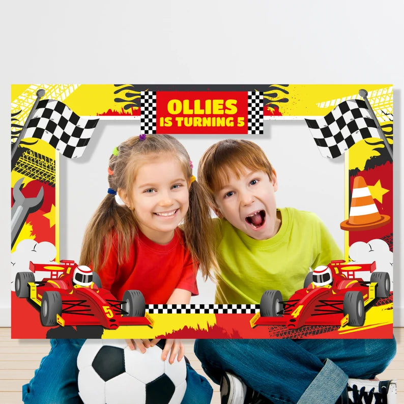 Selfie Photo Frame Prop "Race Car" – Canvas & More