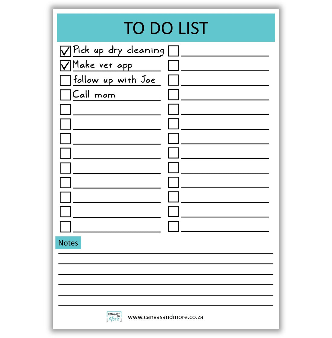 Large Write ‘n Wipe Magnetic To Do List with 3-in-1 Marker – Canvas & More